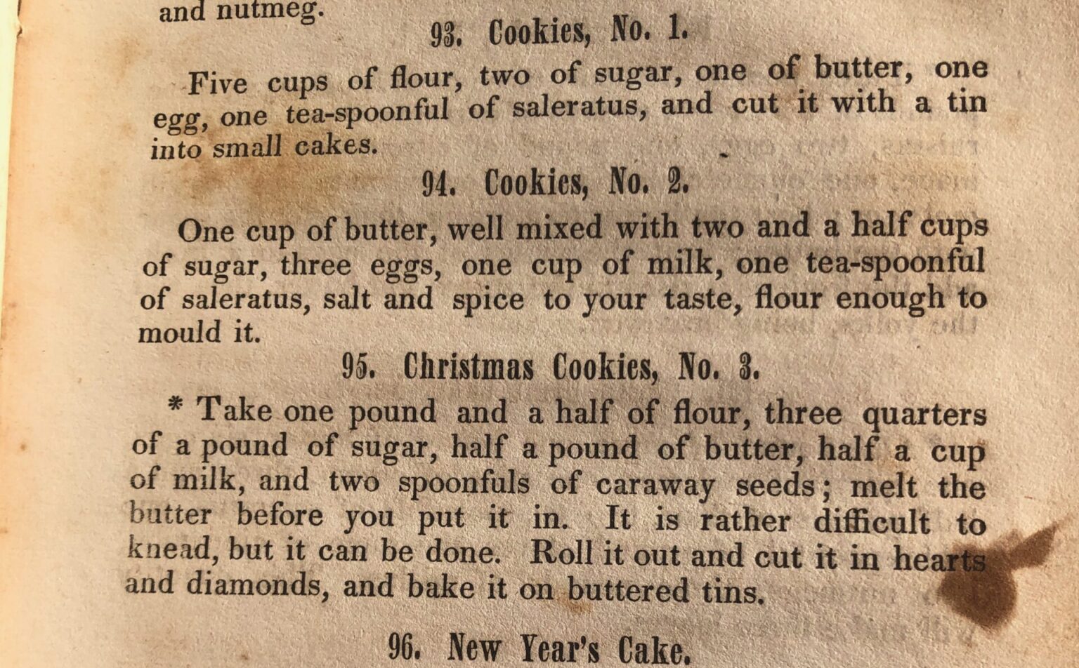 Christmas Cookies (1845) - The 1800's Housewife